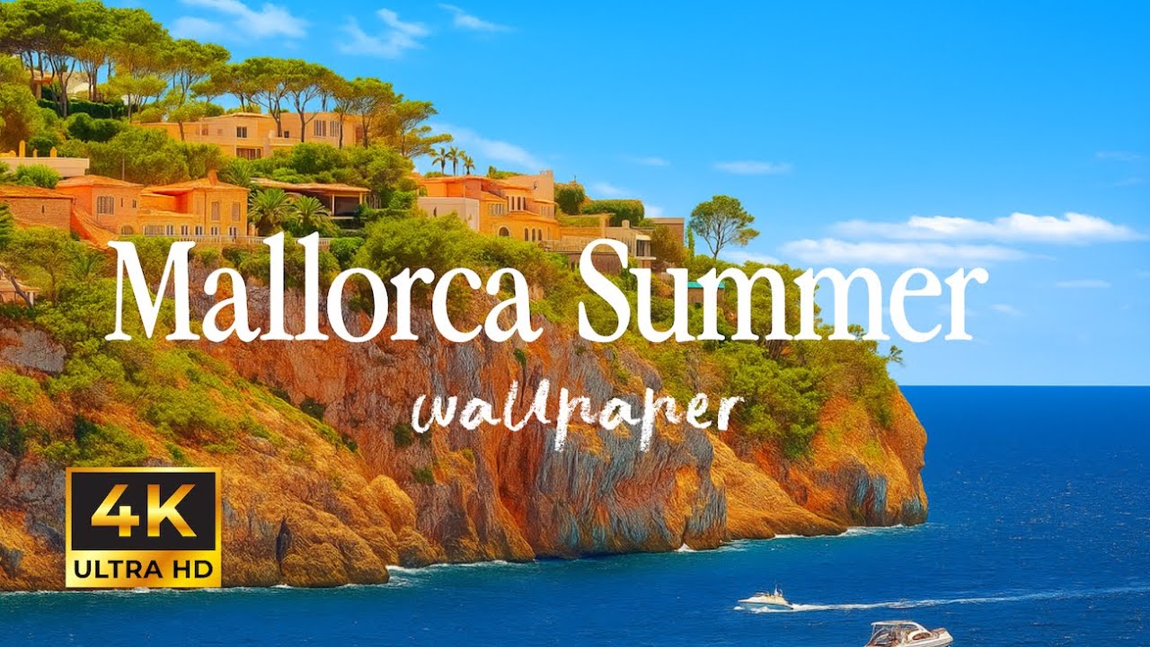 [4K] Mallorca Cliff Paradise 🌊 | Ultra HD Relaxation Wallpaper 2025 #mallorca #4k #tvwallpaper