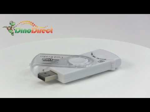 USB 2.0 SD MMC RS-MMC Micro SD T-Flash Card Reader from Dinodirect.com