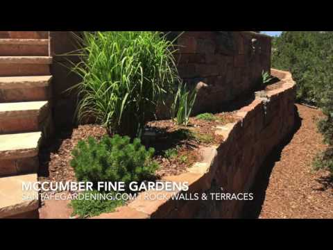 Rock Walls and Terraces in Santa Fe, New Mexico | McCumber Fine Gardens
