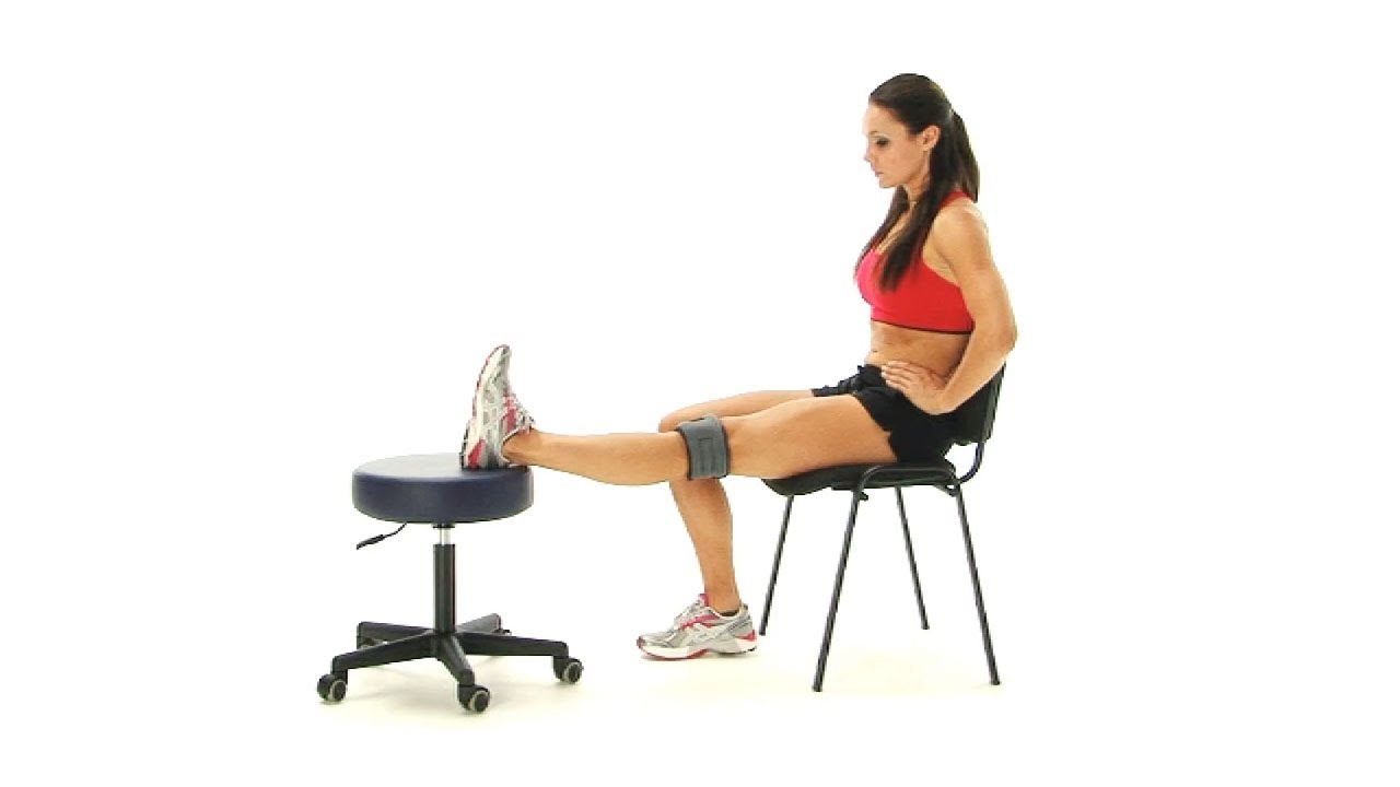 Knee exercise - prolonged knee extension sitting