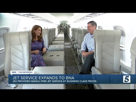 A first look inside BNA's newest hop-on jet service