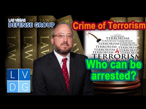 Crime of "terrorist threats" in Nevada