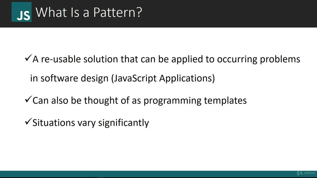 JavaScript Patterns 1 - What Are Patterns