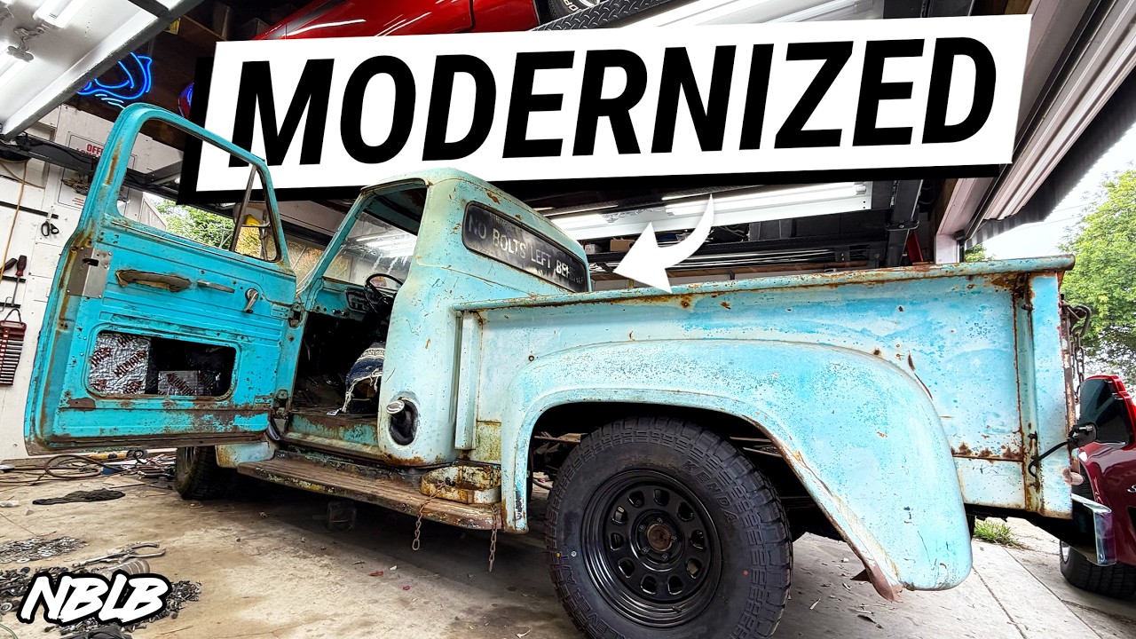 1955 Ford Truck Gets Modern Safety Upgrades and a Secret Compartment