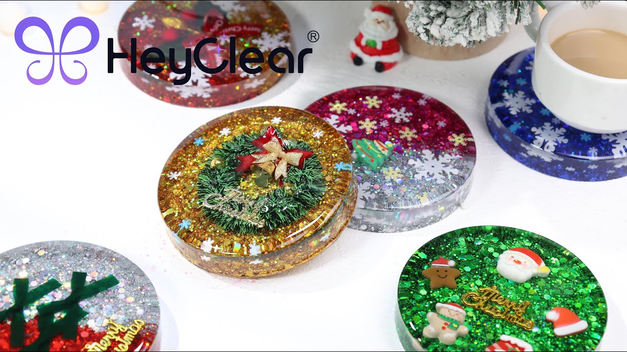 🌟 Must-Make Christmas Resin Coasters DIY