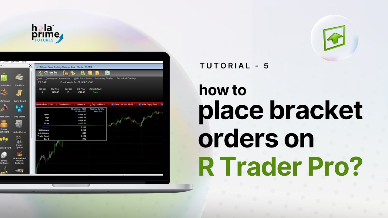 How to Place Bracket Orders on R Trader Pro | Quick Tutorial