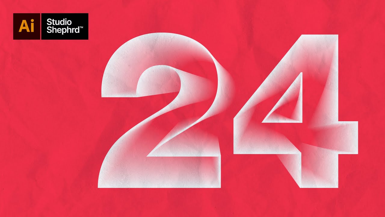 3D Paper Text Effect | Adobe Illustrator