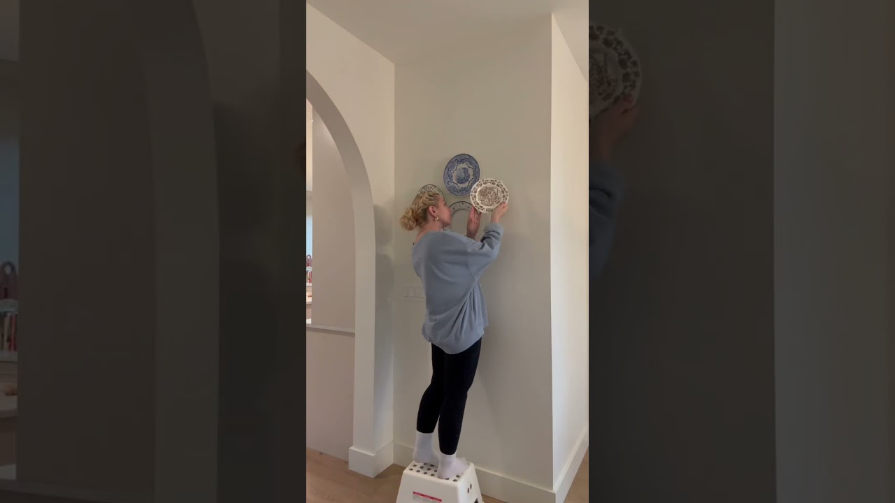 Thrifted plates as wall decor! Under $25