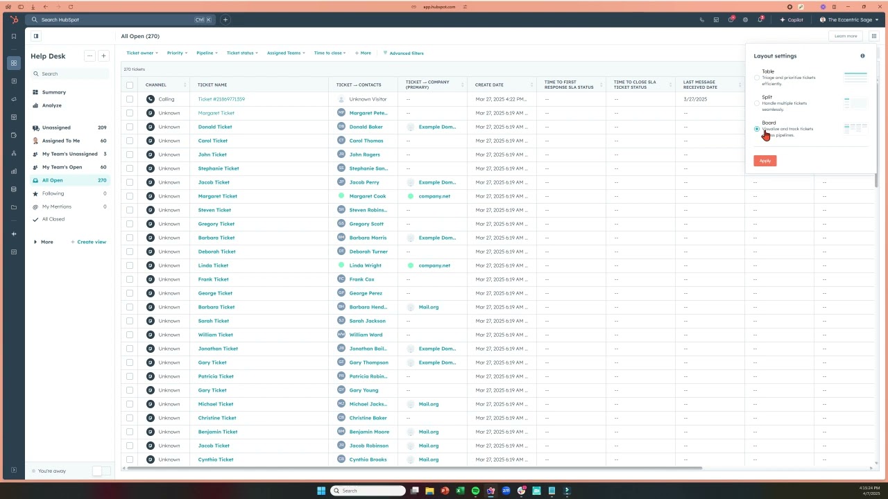 How to Change the Layout of Help Desk in HubSpot
