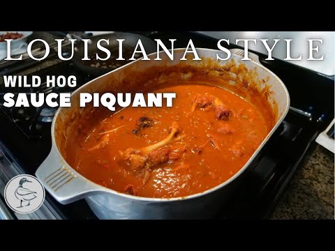 HOW TO!** Louisiana Cajun Style Sauce Piquant w/ WILD HOG!