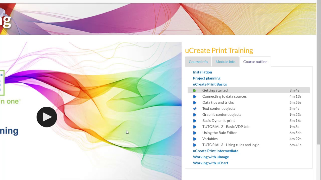 uCreate Print Getting Started