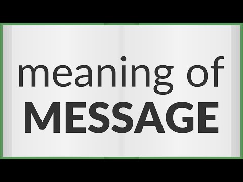 Message | meaning of Message