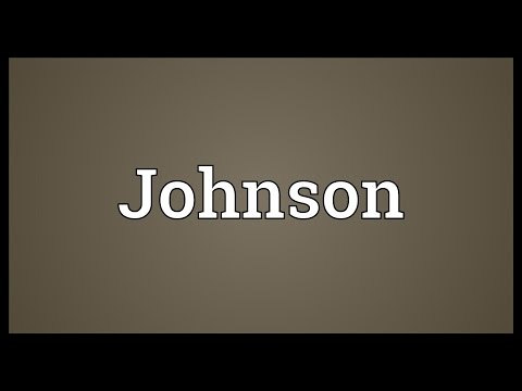 Johnson Meaning