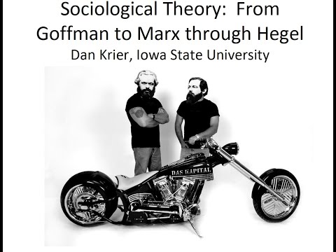 Sociological Theory: From Goffman to Marx through Hegel