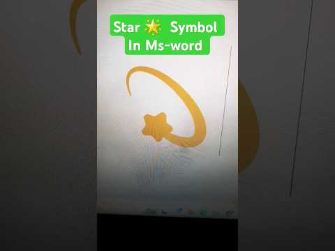 Star 🌟 symbol in Ms-word Shortcut keys #viral #shorts #tricks #pc #windows