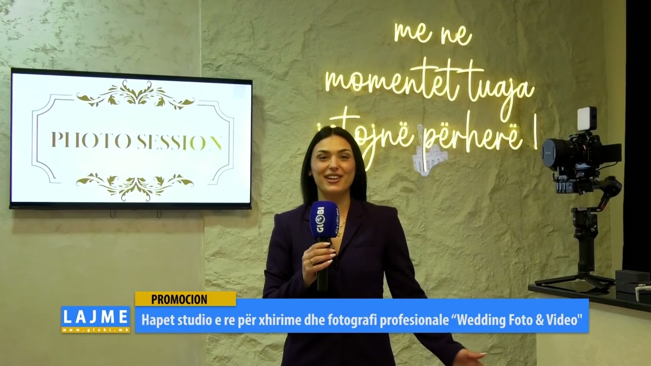 Hapet studio e re për xhirime dhe fotografi profesionale “Wedding Photo & Video