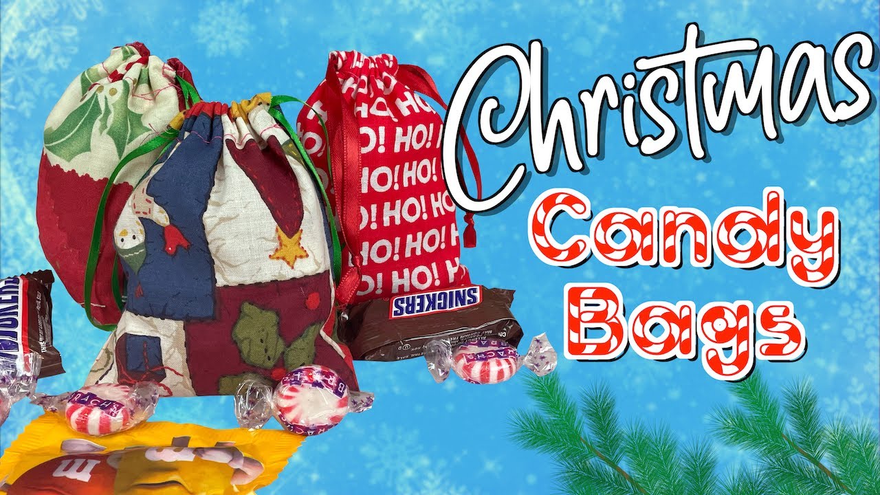 DIY Christmas Candy Bags | Scrap Buster | The Sewing Room Channel
