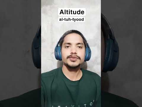 Altitude:- The height above sea level. #AltitudeMeaning. #AltitudePronunciation. #Vocabloom 🌸📘📗📖