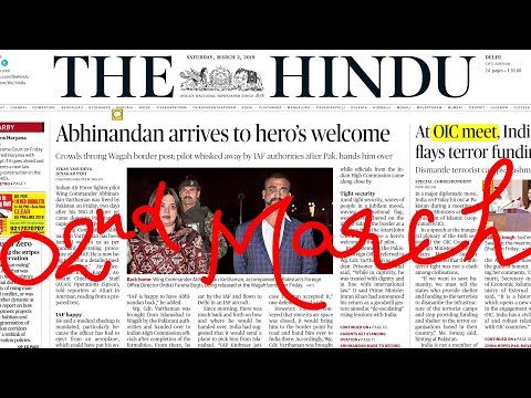 The Hindu Newspaper 02nd March 2019