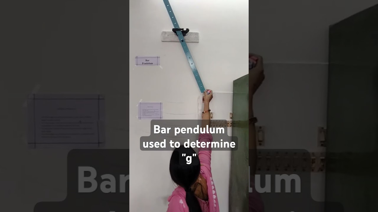 #Bar pendulum used to determine acceleration due to gravity #physicsfun