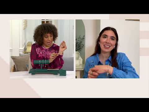 JAI Sterling Silver Diamond Station Linear Box Chain Bracelet on QVC