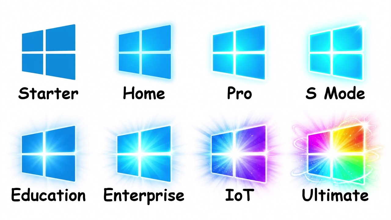 Every Windows Edition Explained in 8 minutes