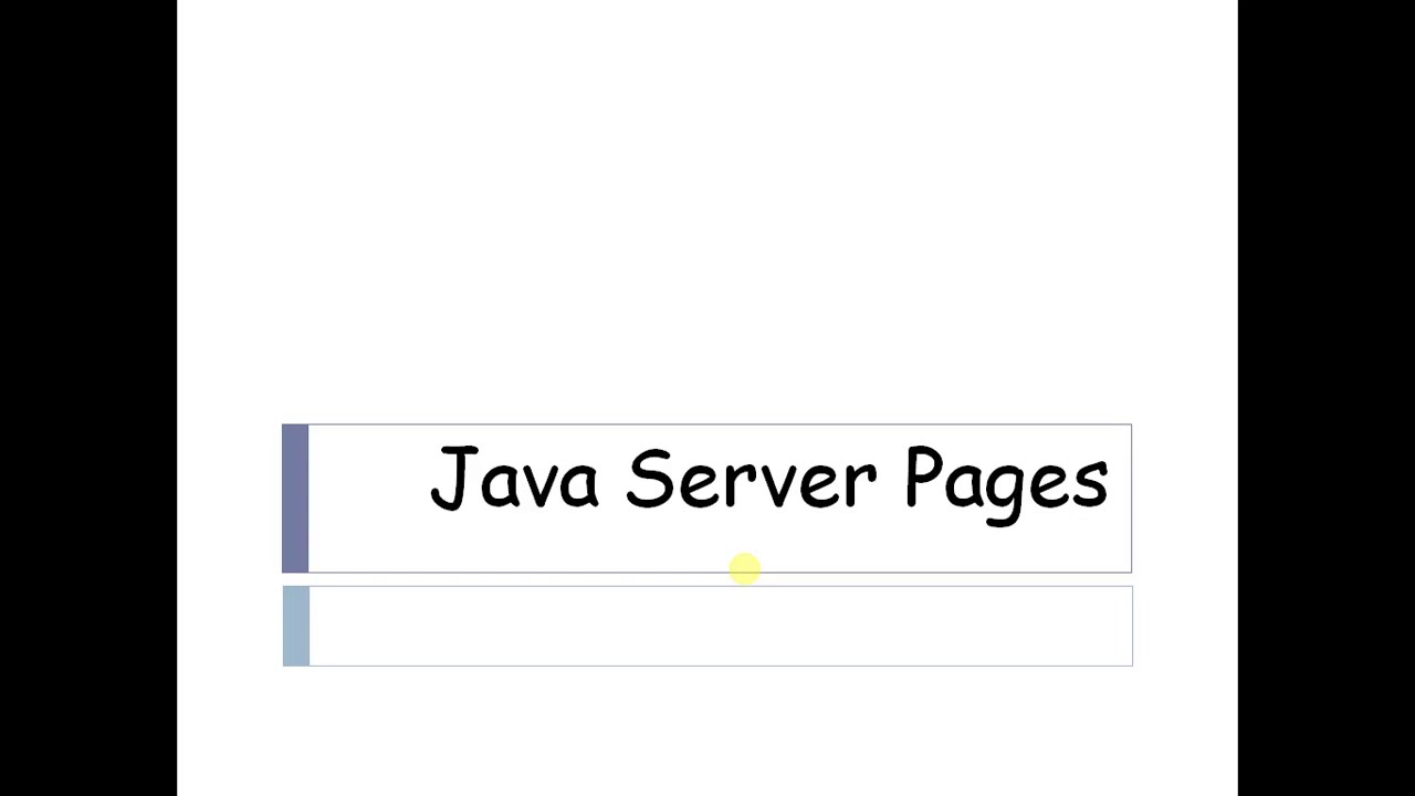 JSP intro // Java Server Page // Tutorial Point