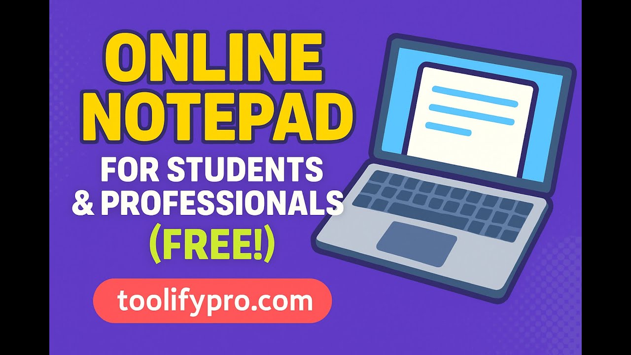 Best Online Notepad for Students & Professionals (Free!) #notes #notepads #writer #toolifypro