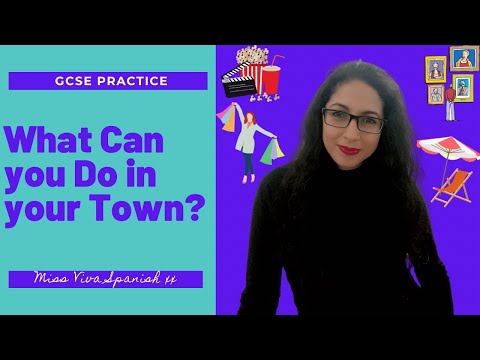 What can you do in your town? in Spanish | translation in English and Spanish | Listening practice
