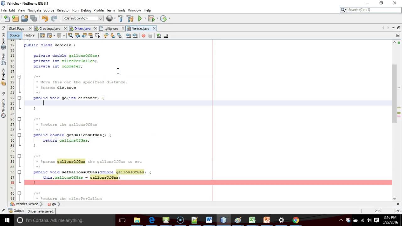 Create object from class in Java, invoke methods, toString