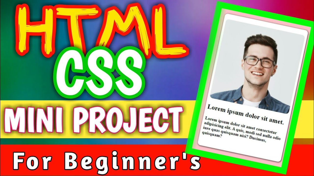 HTML CSS Practice Projects | Web Development Tutorials For Beginners