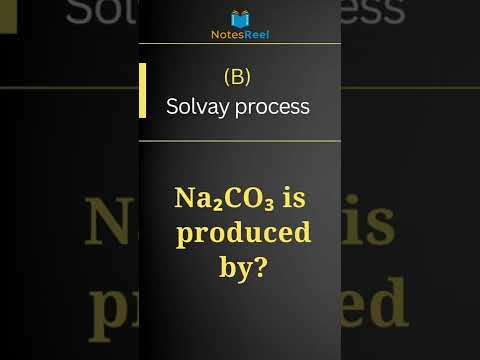 Sodium carbonate is produced by?