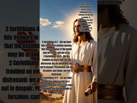 2 Corinthians 4:7 – But we have this treasure in earthen vessels, that the excellency of the power