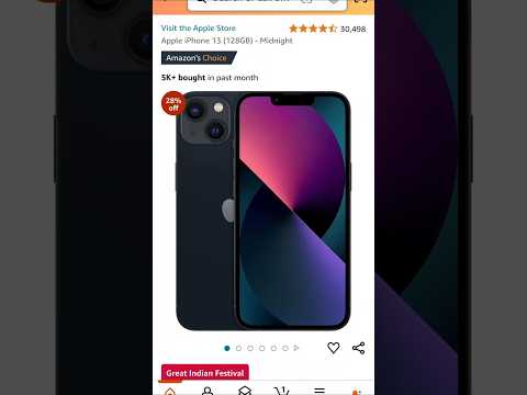iPhone 13 Midnight (128GB) @₹39,999! Best Diwali Deal on Apple iPhones