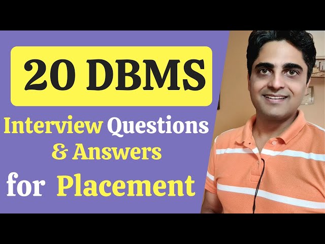 Top 20 DBMS Interview Questions & Answers for Freshers and Experienced Professionals | Galaxy.ai
