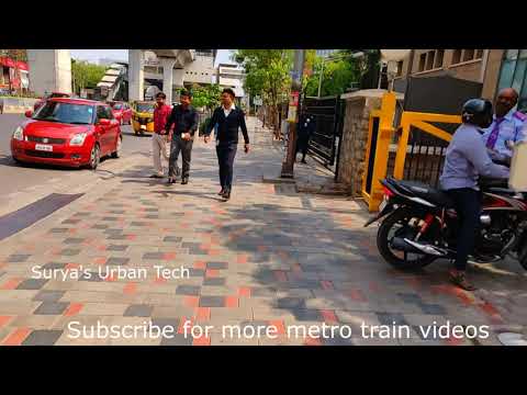 Walk from Cyber towers to Hitec City Metro Station