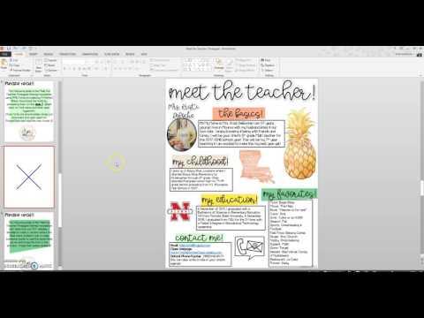 Meet The Teacher Newsletter- Pineapple