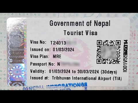 Nepal: Visa On Arrival at Tribhuvan International Airport, Kathmandu, Nepal (2025) (4K) FULL GUIDE
