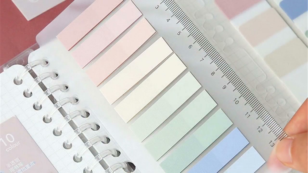 Ombre Gradient Planner Sticky Notes Memo Pad Bookmark Page Marker Flag Planner Accessories ST1