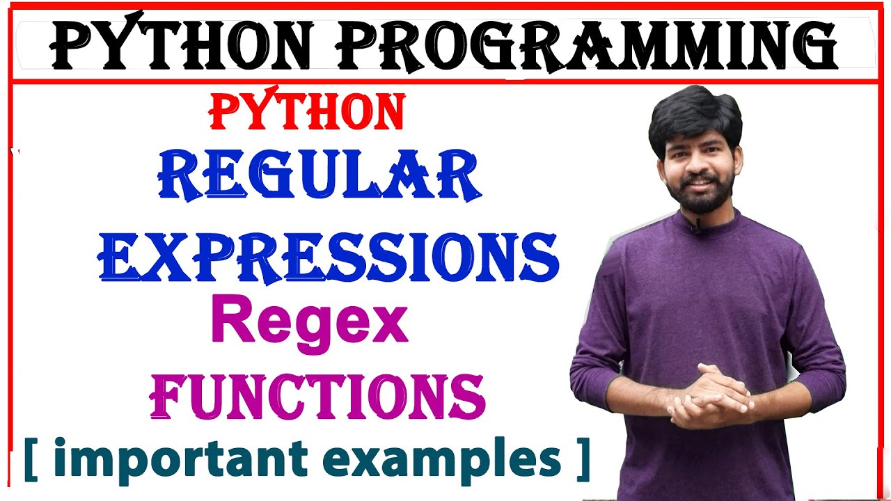 regular expressions built in functions | findall, ,match, search, split, sub functions | regex