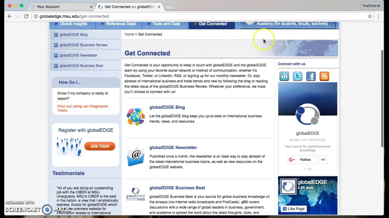 globalEdge tutorial