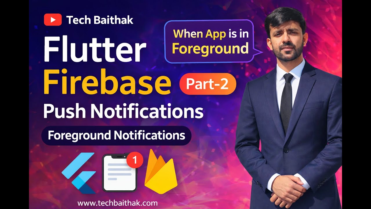 How to Send Push Notifications in Flutter Using Firebase (FCM) Part-2 | Flutter Local Notifications