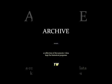 Archive #How to pronounce and meaning of the word #learnenglish #vocab #vocabulary #english