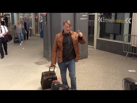 EXCLUSIVE : Mads Mikkelsen arriving at Nice airport for Cannes Film Festival