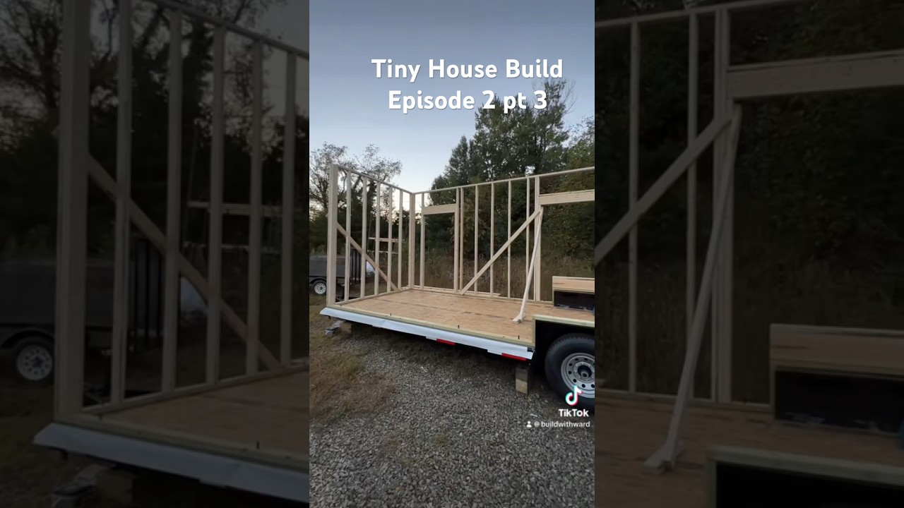 Tiny House Build Episode 2 pt 3 #tinyhouse #tinybuild #tiny #building #howto #diy #builder