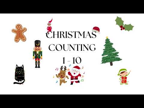 🎁✨CHRISTMAS COUNTING !🎅 1 -10 🎄 FREE PRINTABLE WORKSHEET! ❤️🎄EDUCATIONAL VIDEOS FOR KIDS LEARNING🎄✨