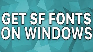 fonts - WindowsでSan Franciscoフォントを使うには？ - kzen.dev