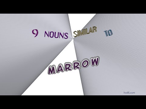 marrow - 10 nouns synonym of marrow (sentence examples)