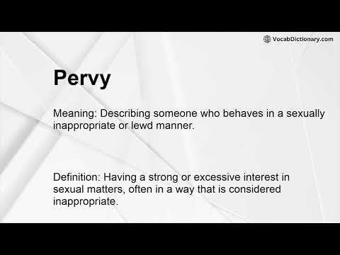 Pervy Meaning