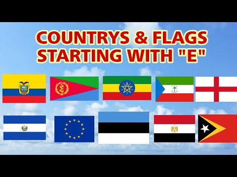 Country Name Starting E With Flag |Letter E Countries Flags